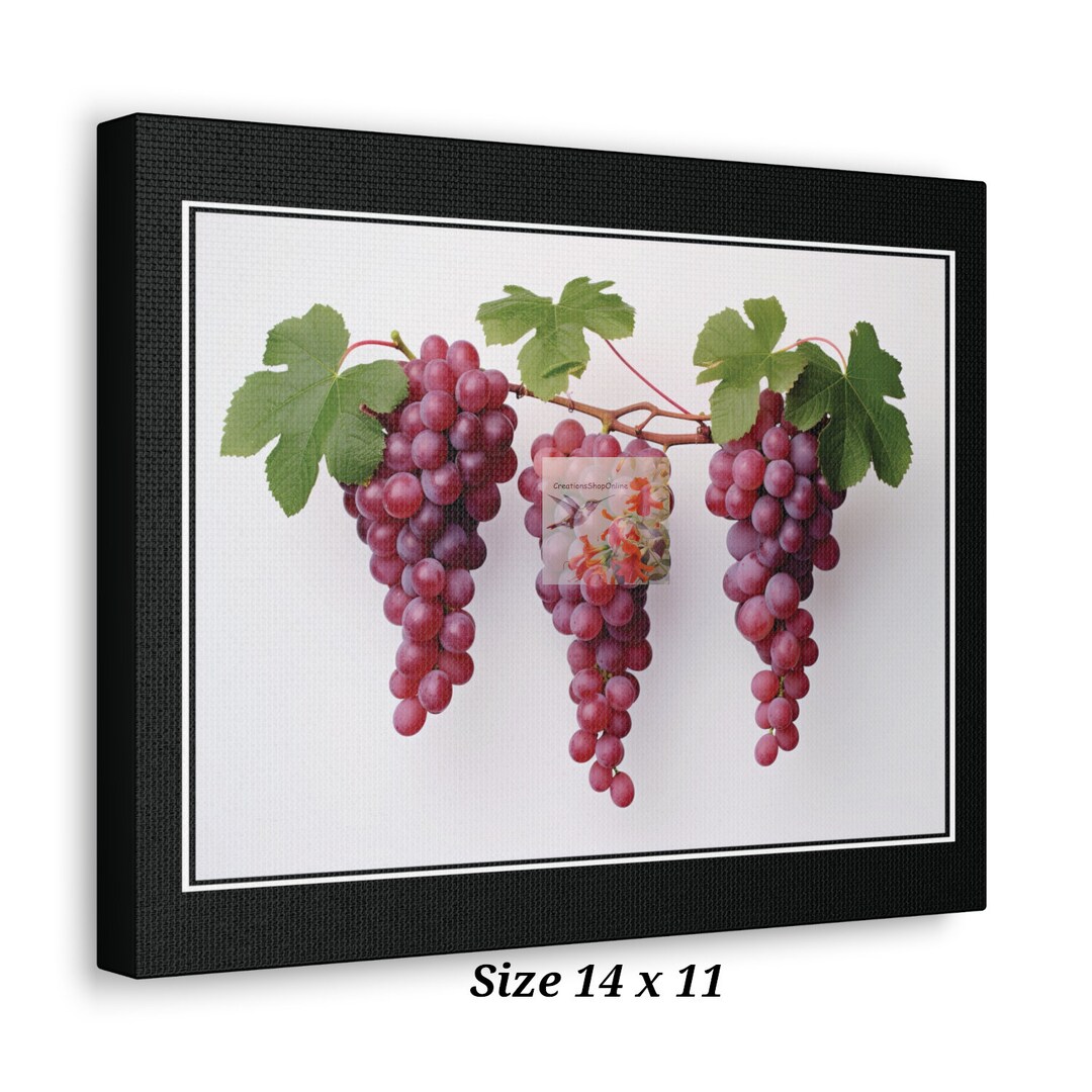 Ripe Grapes Canvas Design. Canvas Gallery Wraps, Unique Canvas, Gift ...