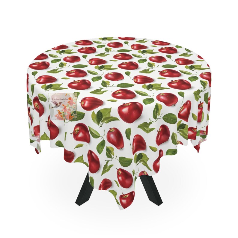 Apples Tablecloth Design, Dining Tablecloth, Dining Table Cover, Square ...