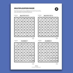 Multiplication GAMES, Printable Math Worksheets, 19 Pages, 4 Game Types ...