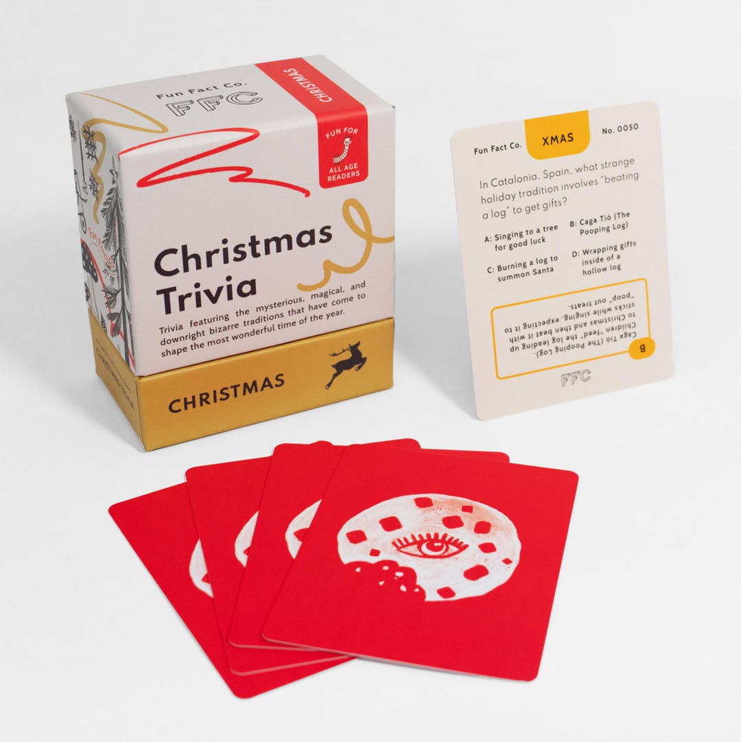 Christmas Trivia Game Deck, Holiday Party Games, Family Game Night, Fun ...