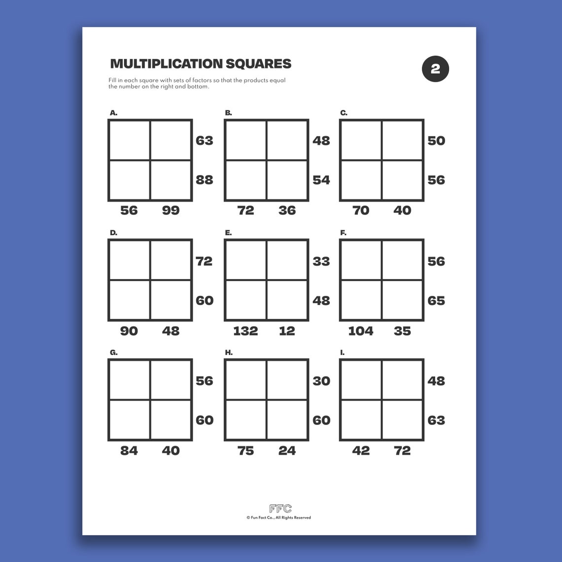 Multiplication GAMES, Printable Math Worksheets, 19 Pages, 4 Game Types ...