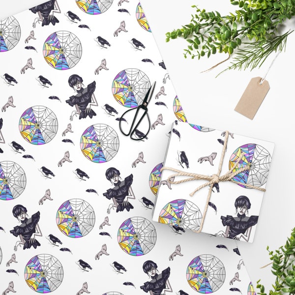 Wednesday Addams Wrapping Paper - Etsy