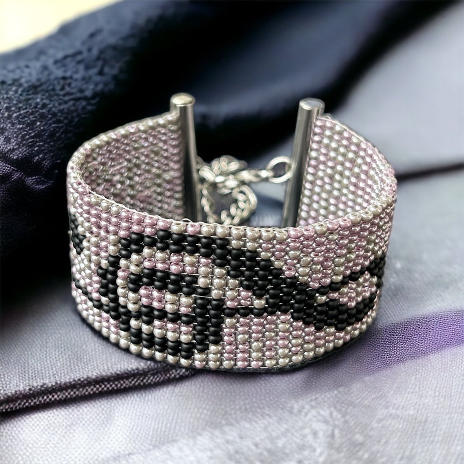 Treble Clef Loom Bracelet, Beaded Loom Bracelet With Treble Clef, Music ...