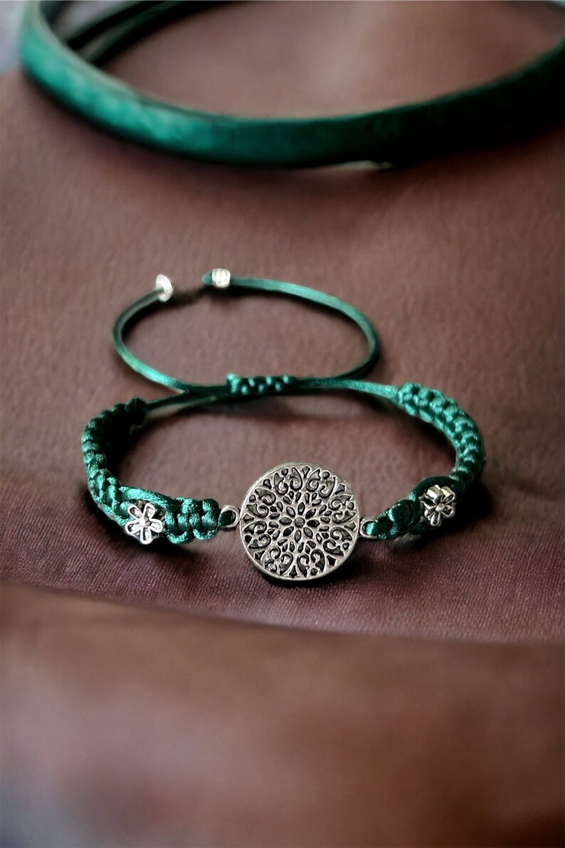 Braided Bracelet, Macrame Bracelet With Charm, Friendship Bracelet ...
