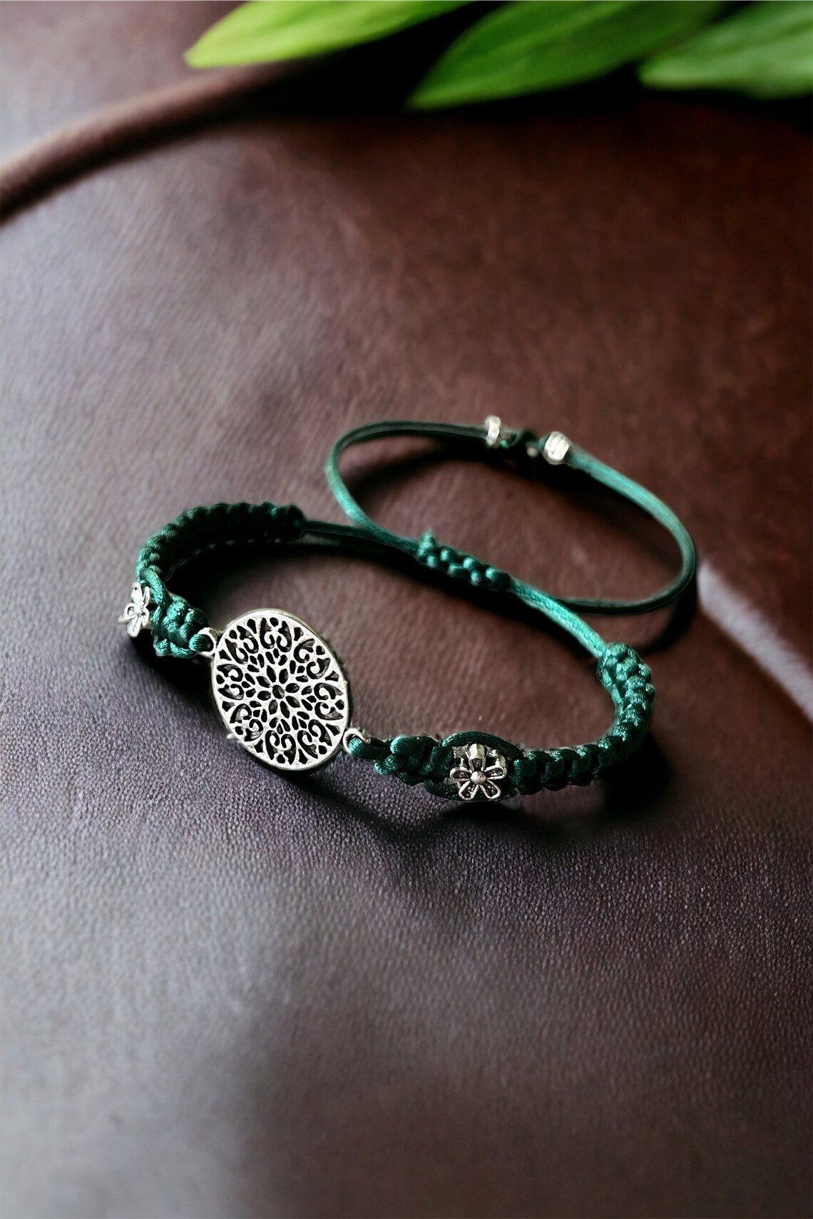 Braided Bracelet, Macrame Bracelet With Charm, Friendship Bracelet ...