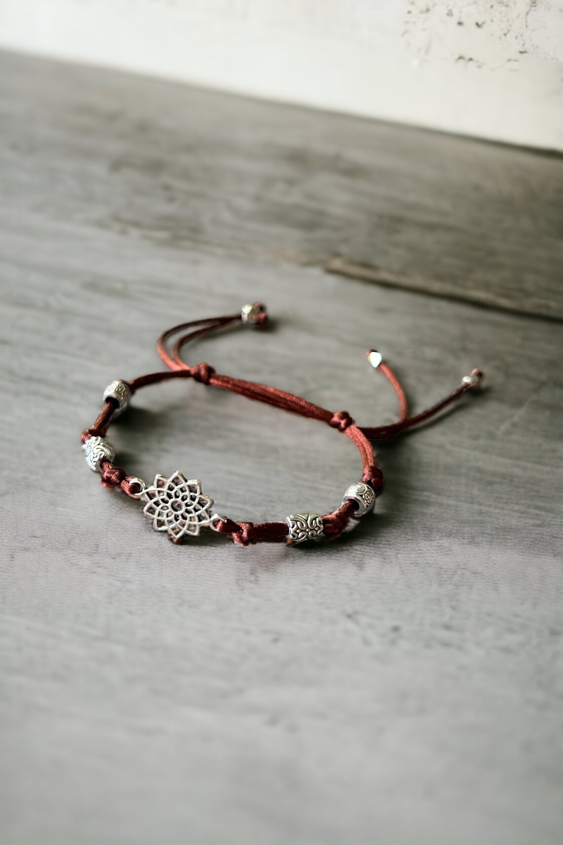 Braided Bracelet, Macrame Bracelet With Charm, Friendship Bracelet ...