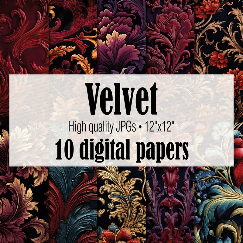 Velvet Wallpaper - Etsy