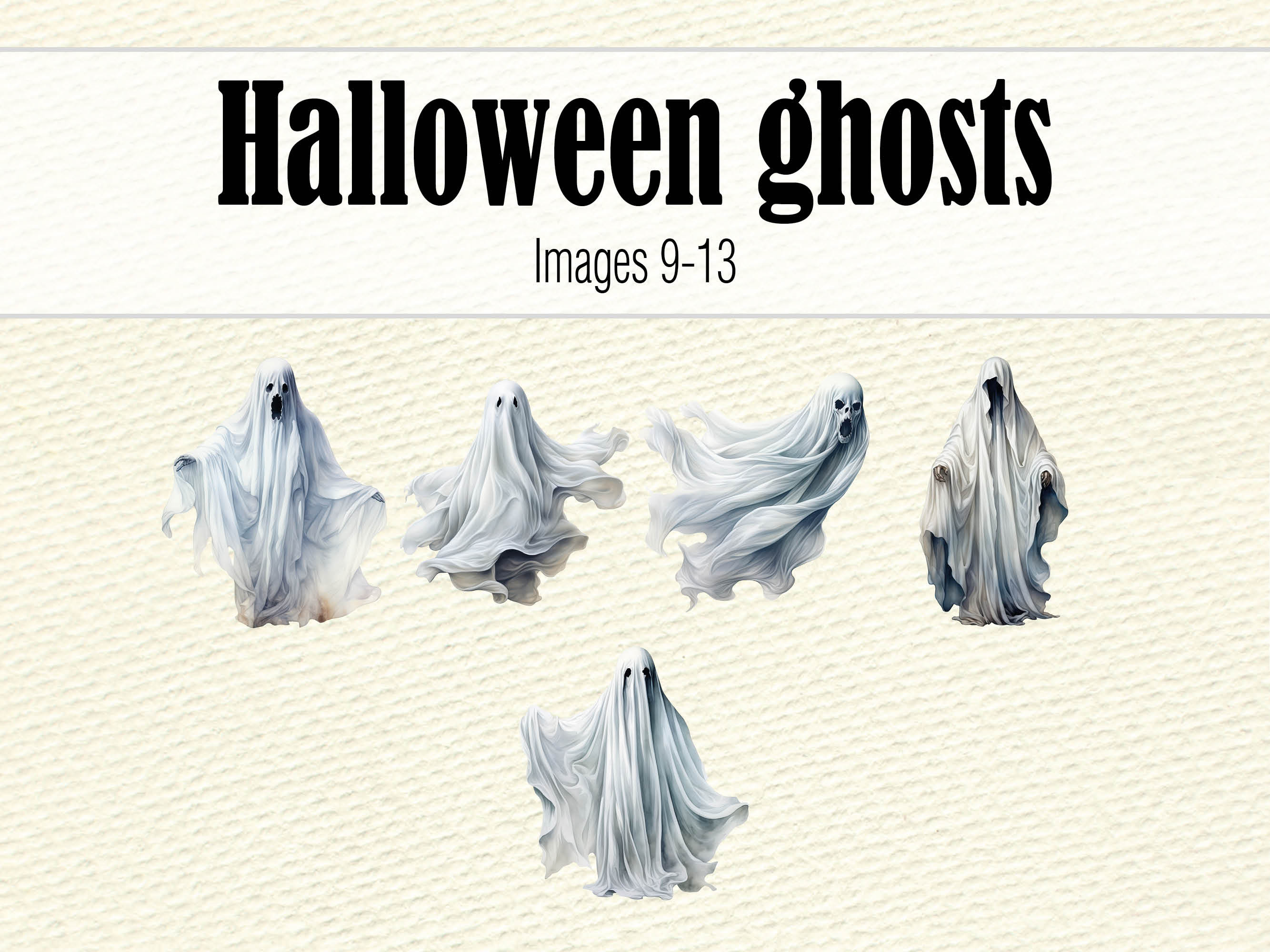 Halloween Ghost Clipart, Ghost Face PNG, Scary PNG, Halloween Graphics ...