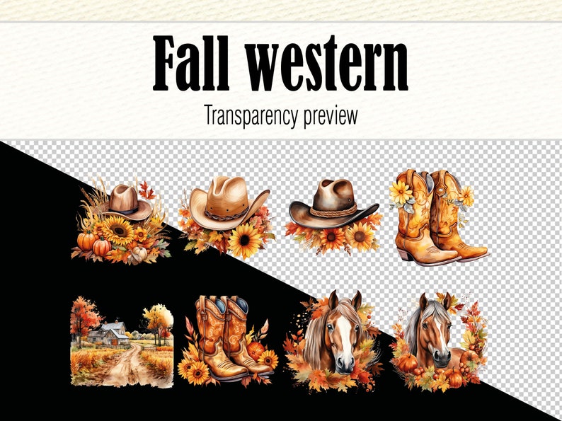 Western Fall Png Cowgirl Hat Png Cowgirl Boots Png Cowgirl - Etsy