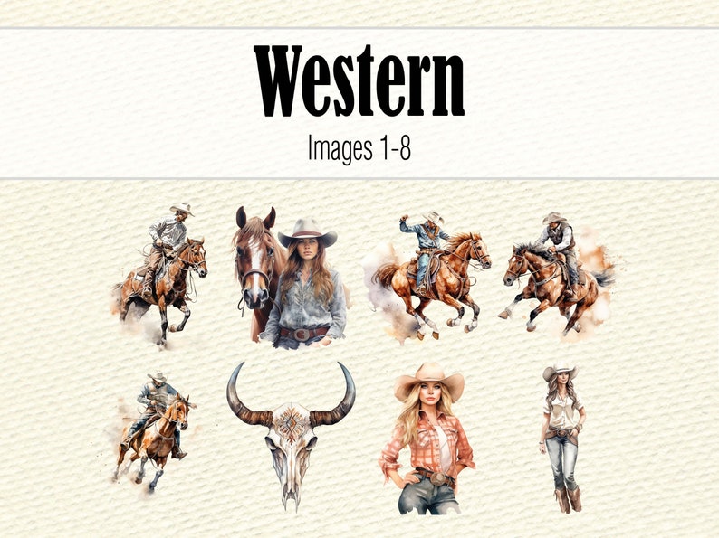 Cowgirl Clipart, Western Clipart, Wild West Cowgirl Boots PNG ...