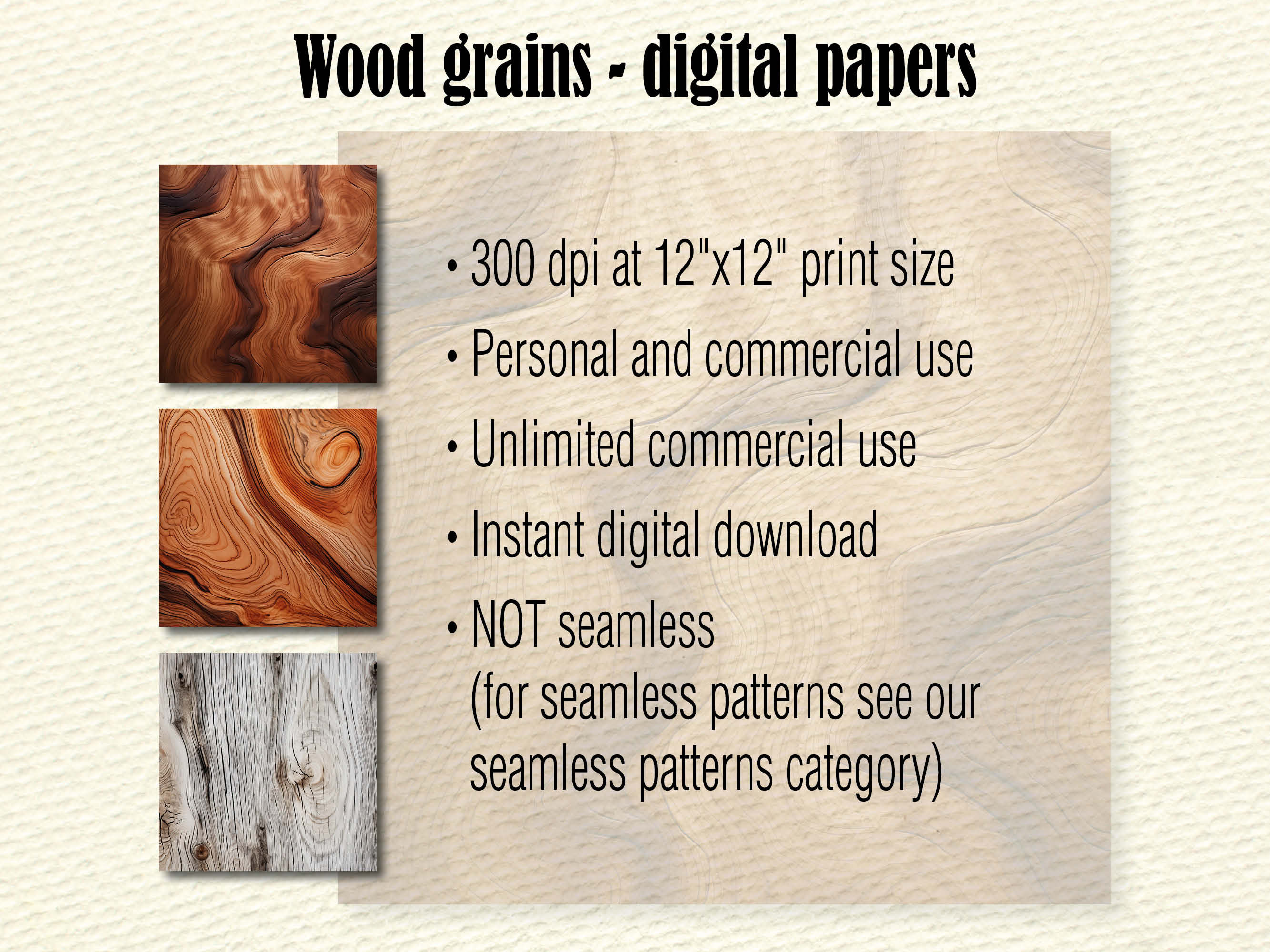 Wood Patterns Digital Paper, Rustic Wood Backdrop, White Wash Wood ...