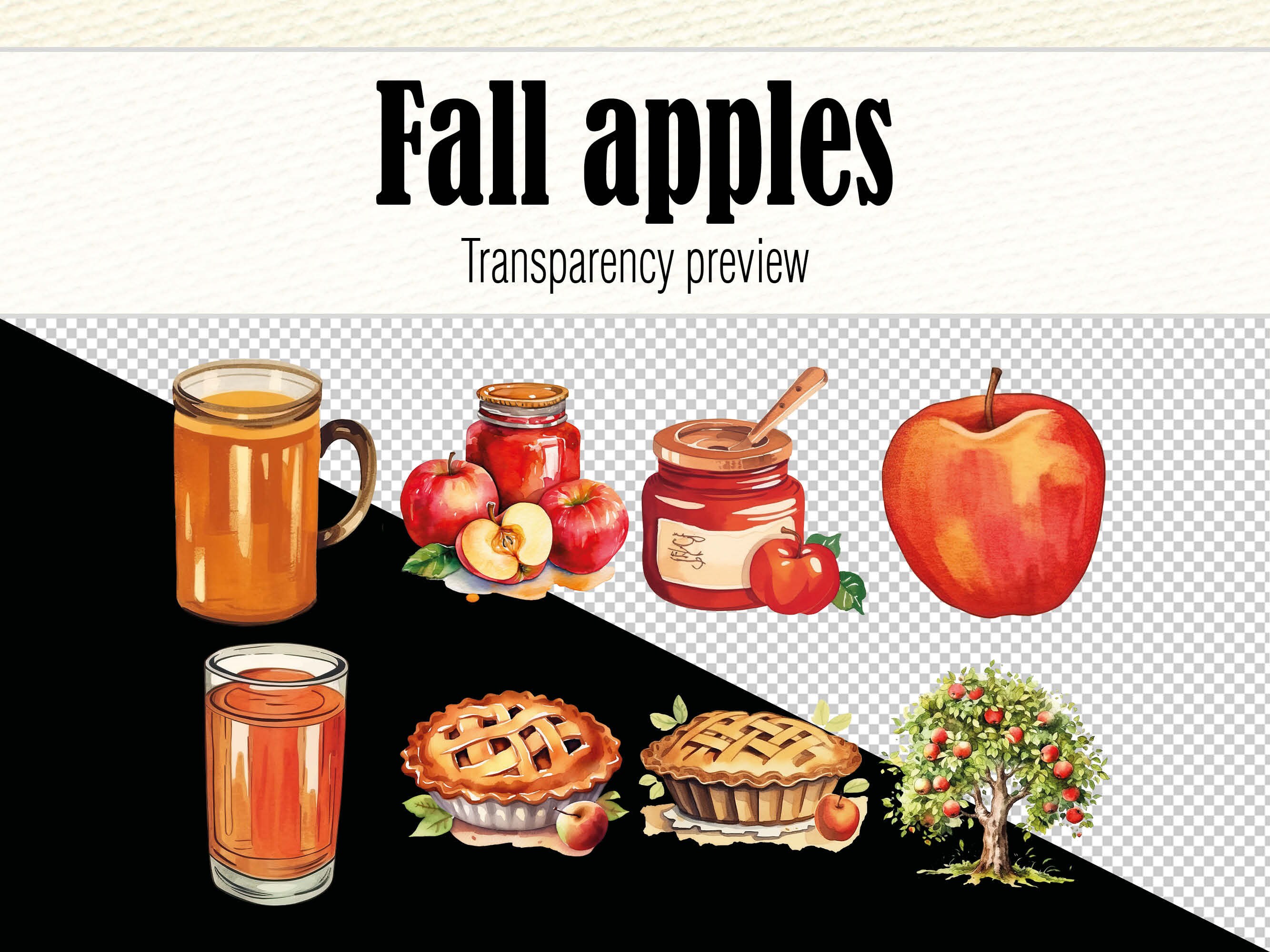 Fall Apple Clipart Apple Orchard Clipart Fall Girl Clipart - Etsy