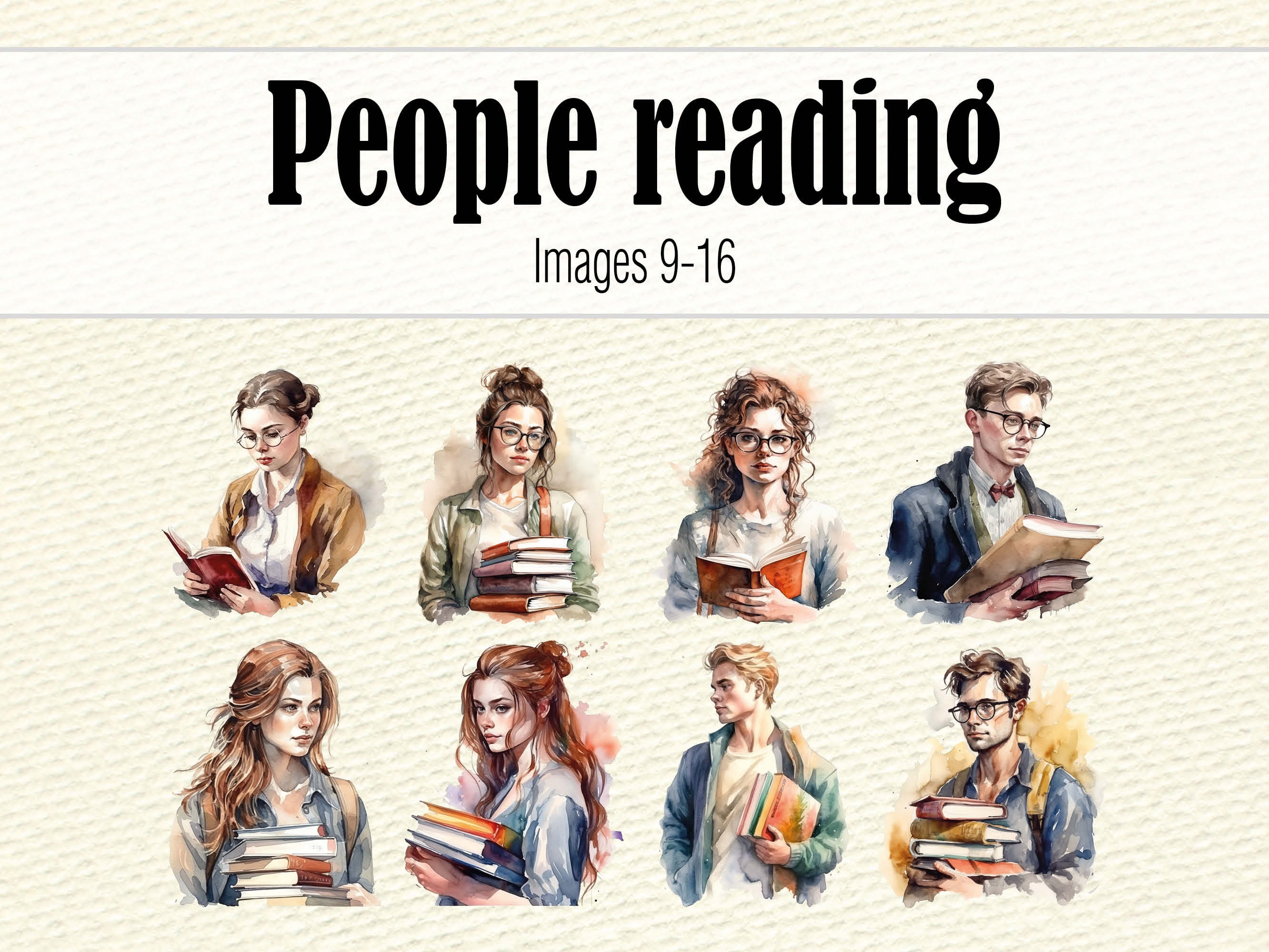 Girl Reading Clipart Cozy Reading Books Clipart Book Worm - Etsy