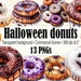 Halloween Donut Clipart, Spooky Donut PNG, Halloween Treats Clipart ...