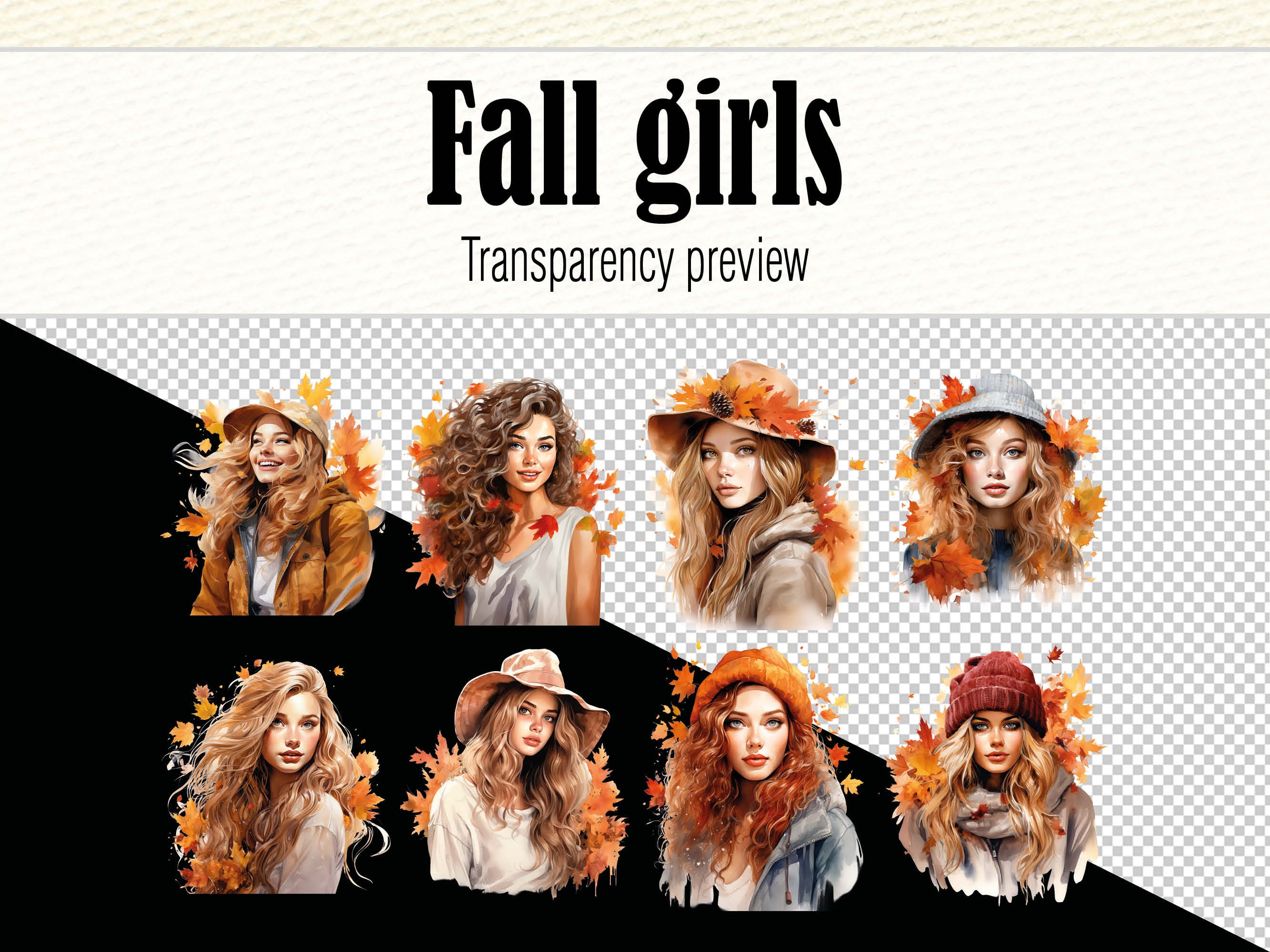 Fall Girl Clipart, Best Friends Clipart, Fashion Girl Clipart, Best ...