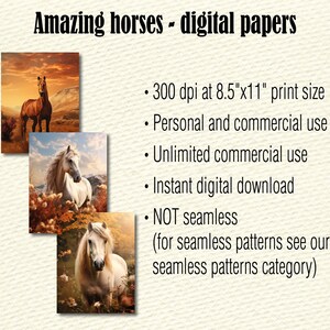 Wild Horse Digital Paper, Horse Diary Equestrian Journal, Horse Junk ...