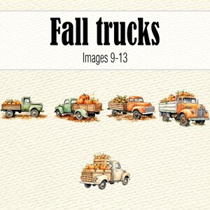 Fall Truck PNG, Pumpkin Truck Pickup Truck, Watercolor Truck, Old Truck ...