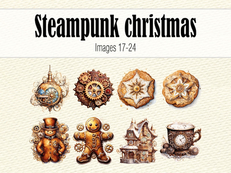 Watercolor Steampunk Christmas, Steampunk Santa Claus PNG, Steampunk ...