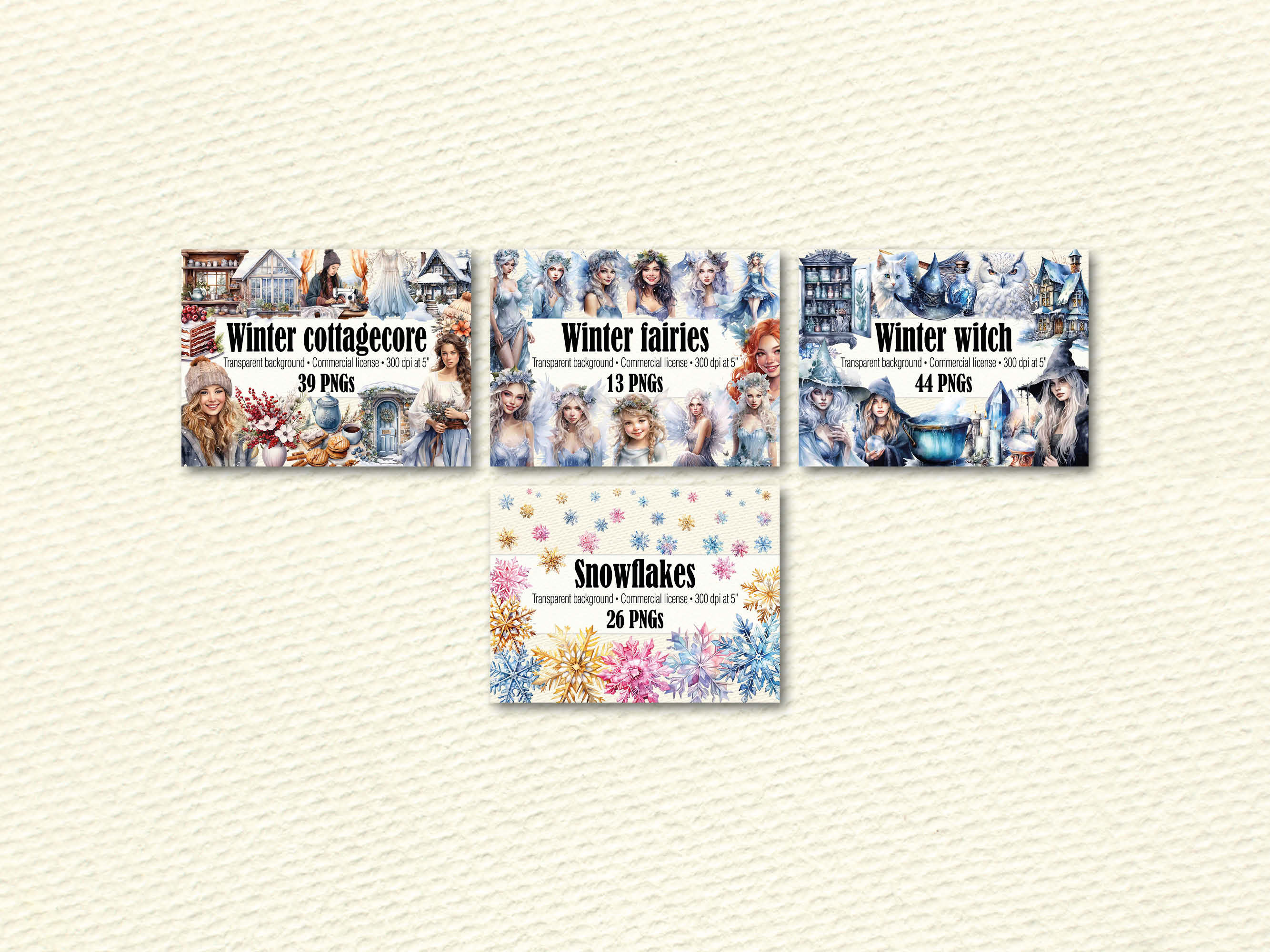 Winter Clipart Mega Bundle, Christmas Clipart Bundle, Winter PNG Bundle ...