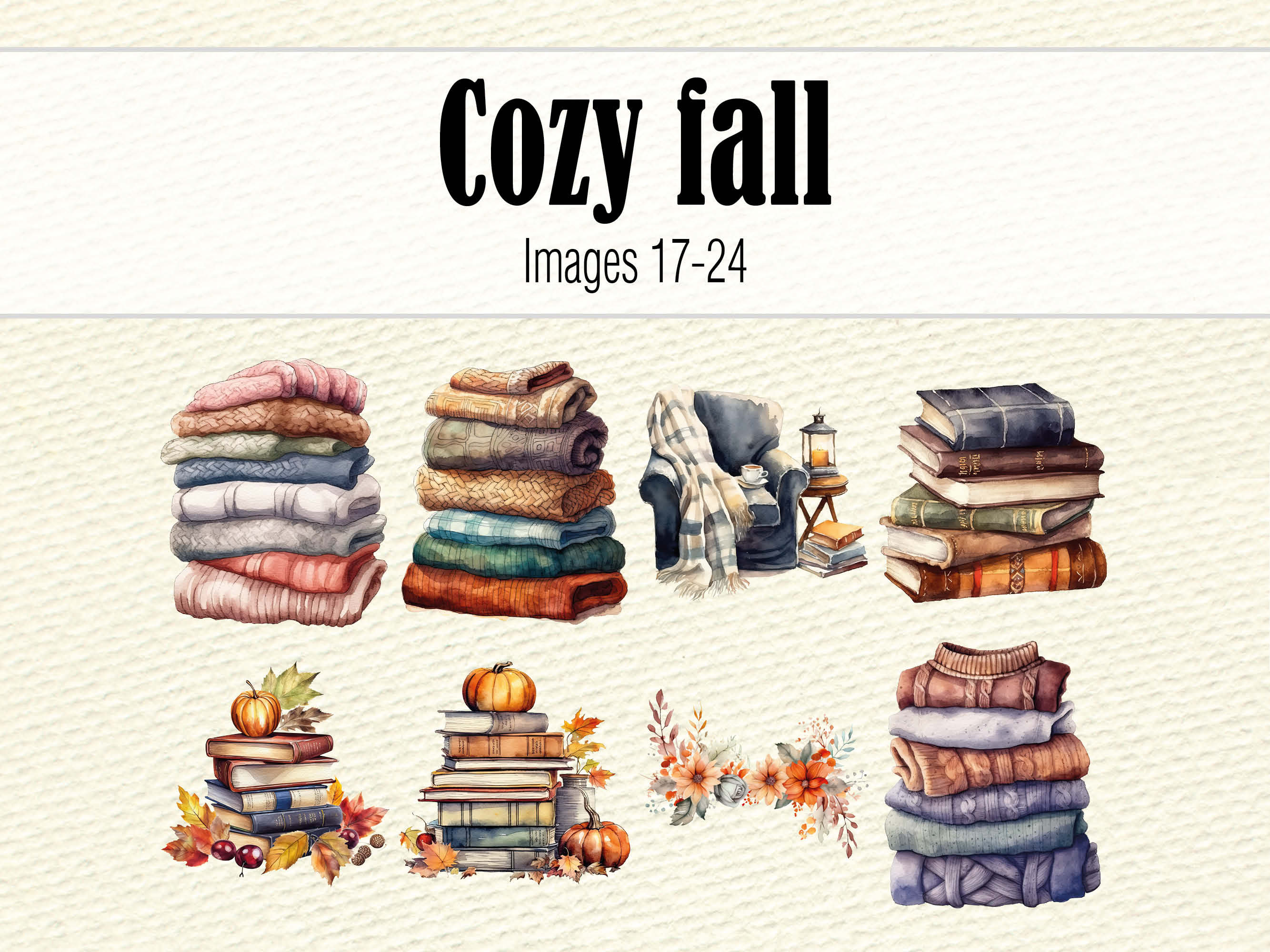 Fall Clipart Cozy Autumn Fall Girl Clipart Boho Fall PNG - Etsy
