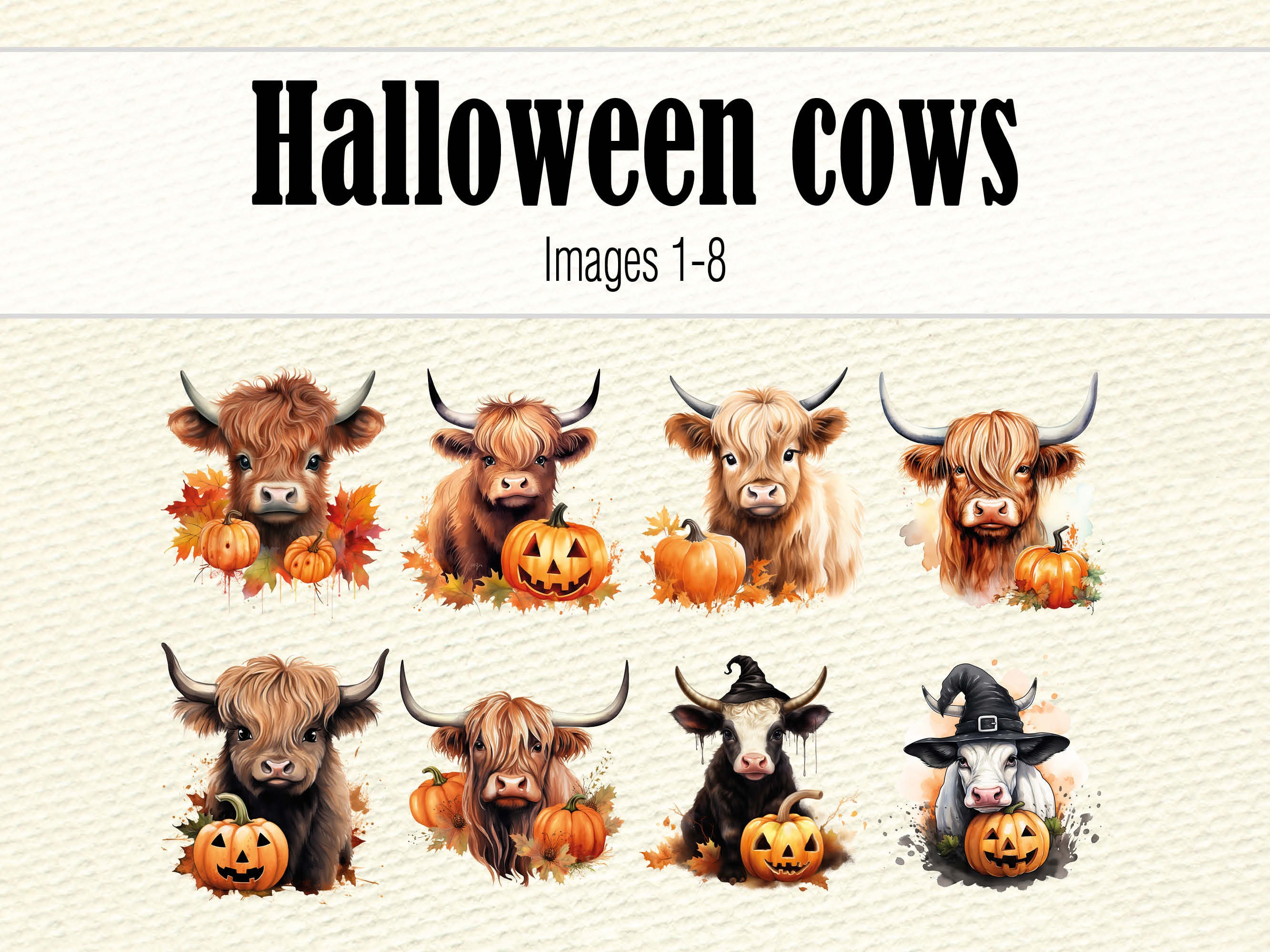 Halloween Cow Png, Fall Cow Png, Spooky Cow Clipart, Highland Cow Png ...