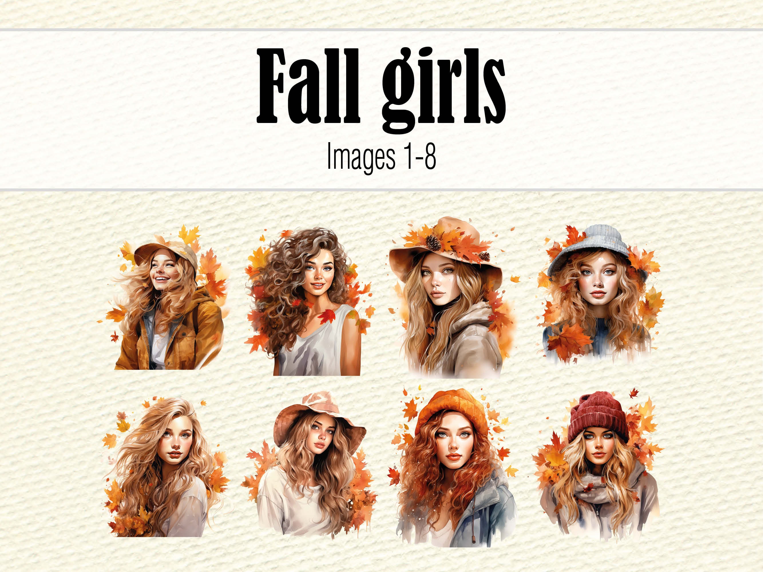 Fall Girl Clipart Best Friends Clipart Fashion Girl Clipart - Etsy