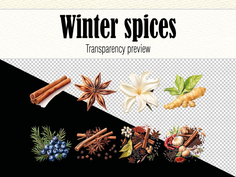Watercolor Winter Spices Clipart, Fall Clipart Spices PNG, Pumpkin ...