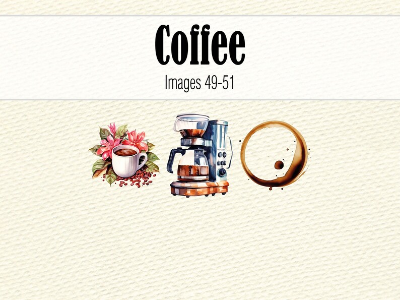 Watercolor Coffee Clipart Iced Coffee PNG Coffee Cup - Etsy