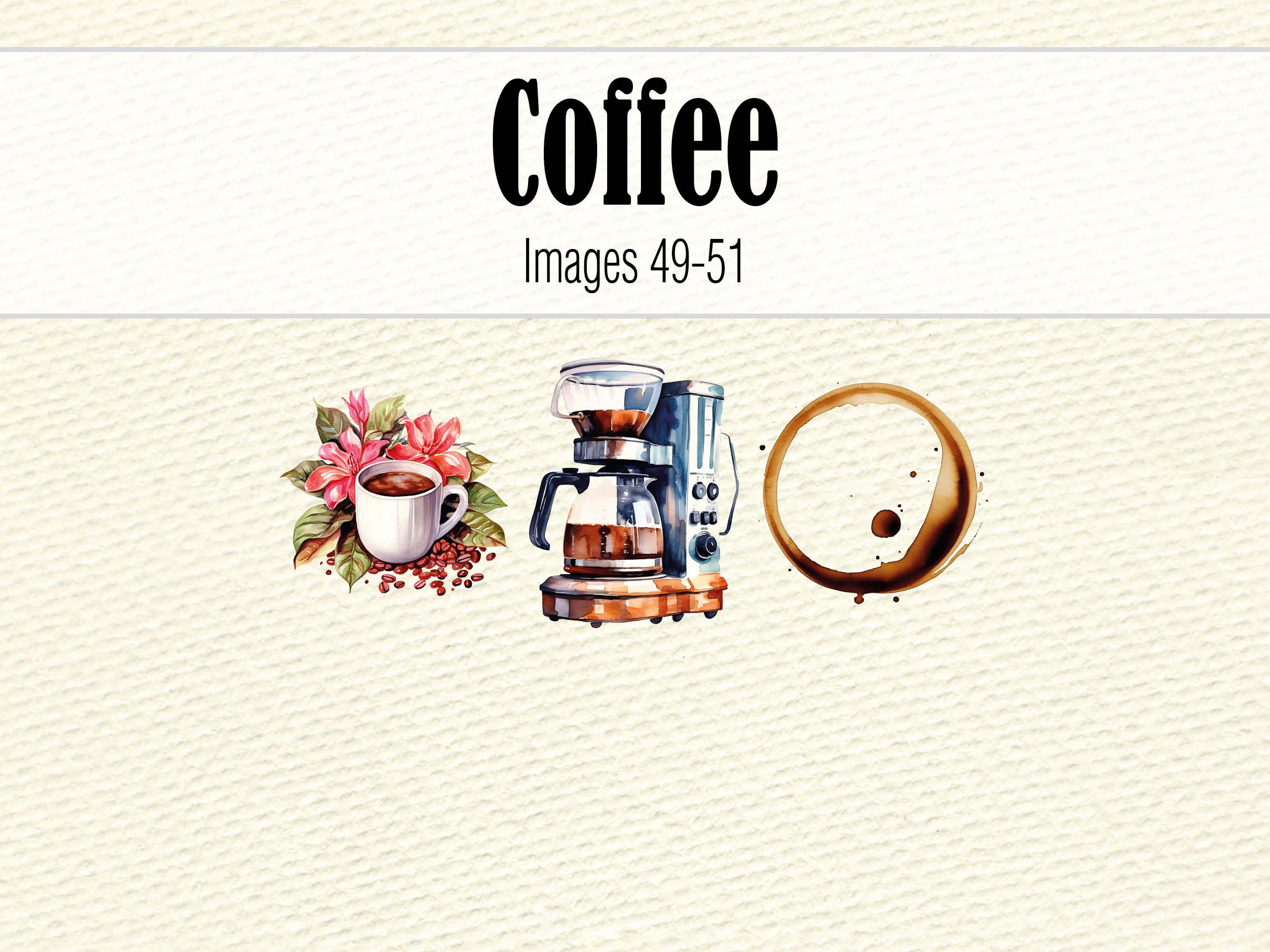 Watercolor Coffee Clipart Iced Coffee PNG Coffee Cup - Etsy