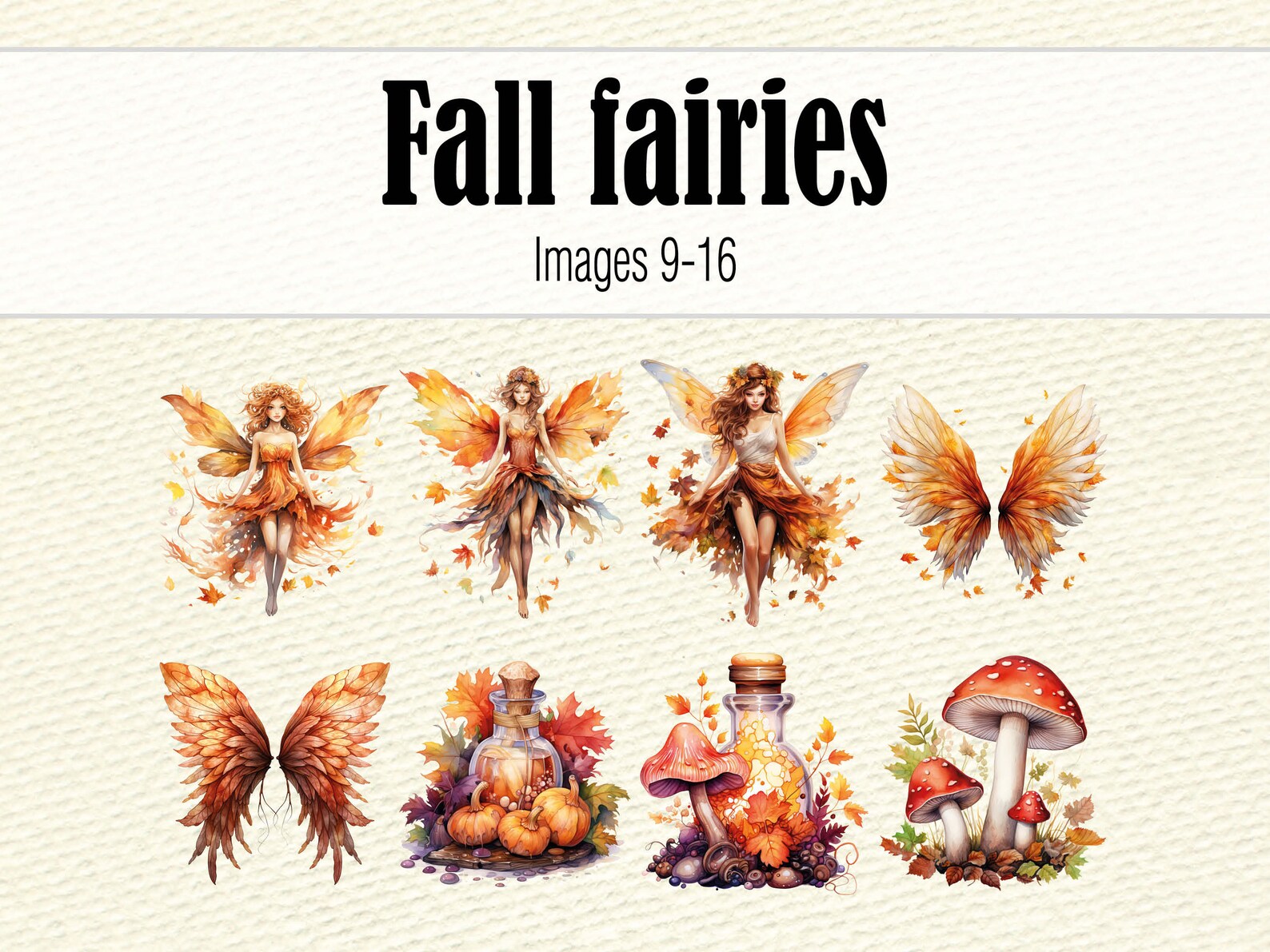 Fall Fairy Clipart, Fairy Mushroom Clipart, Forest Fairy PNG, Fairy ...