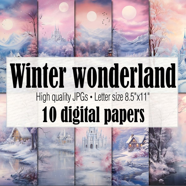Winter Digital Backdrop - Etsy