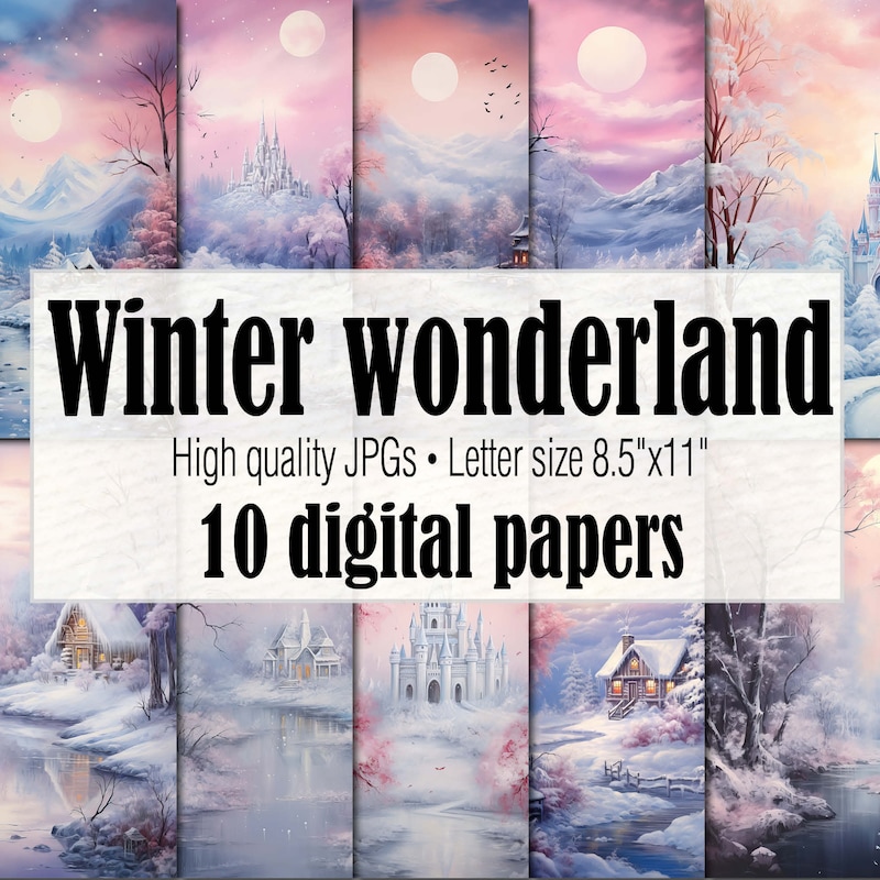 Winter Backgrounds - Etsy