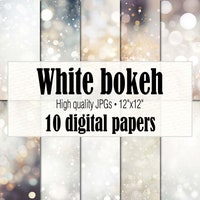 51 Digital Paper Bokeh Backgrounds, Paper Invitations, Valentine ...