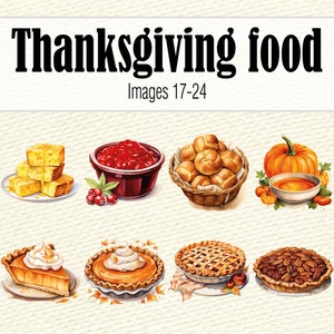 Thanksgiving Food Clipart, Thanksgiving Dinner Clipart, Thanksgiving ...