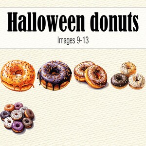 Halloween Donut Clipart, Spooky Donut PNG, Halloween Treats Clipart ...