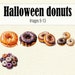 Halloween Donut Clipart, Spooky Donut PNG, Halloween Treats Clipart ...