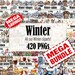 Winter Clipart Mega Bundle, Christmas Clipart Bundle, Winter PNG Bundle ...