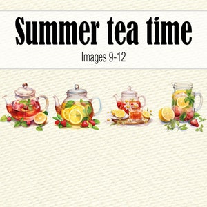 Tea Time PNG, Tea Cup Clipart PNG, Floral Summer Spring Clipart ...