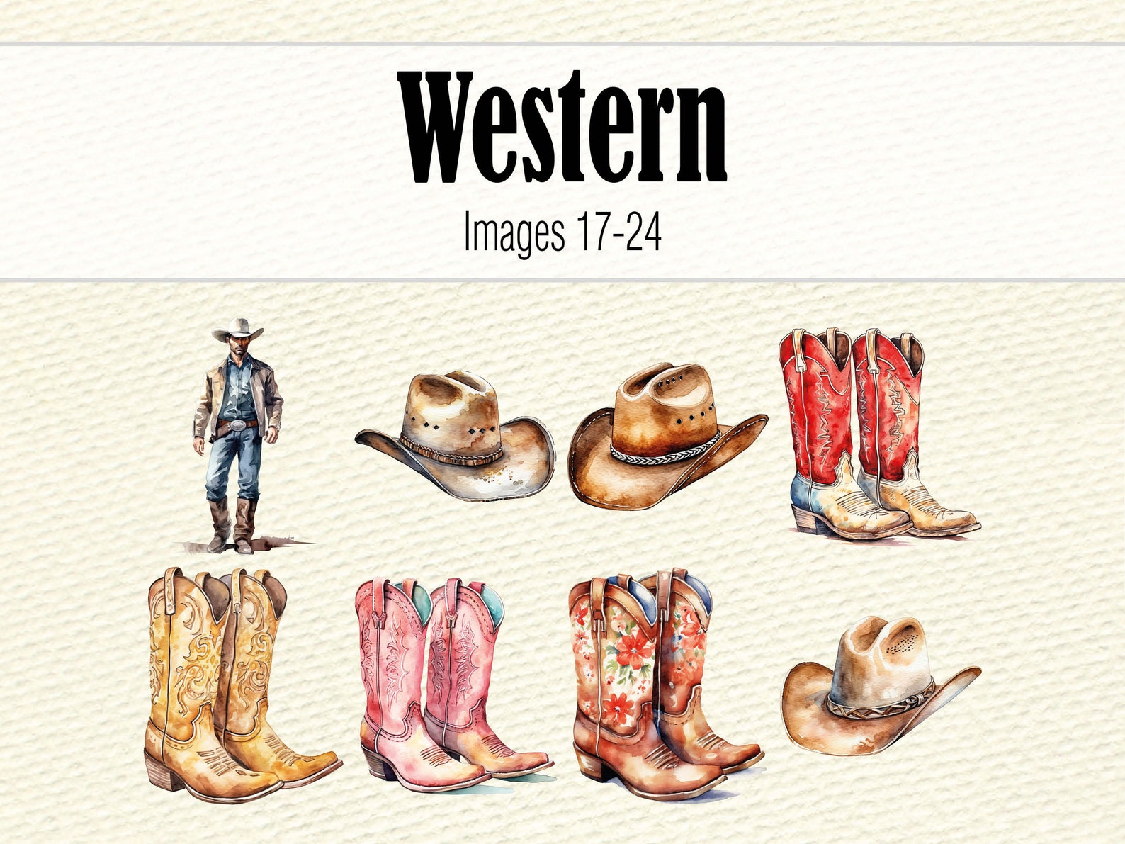Cowgirl Clipart, Western Clipart, Wild West Cowgirl Boots PNG ...