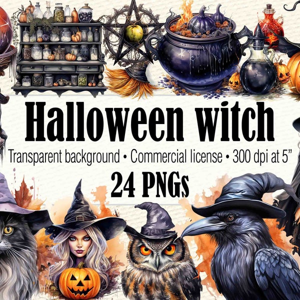 Witchy Clipart - Etsy