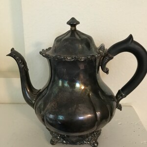 1847 Rogers Brothers Coffee Pot and Teapot on Serving Tray - Etsy