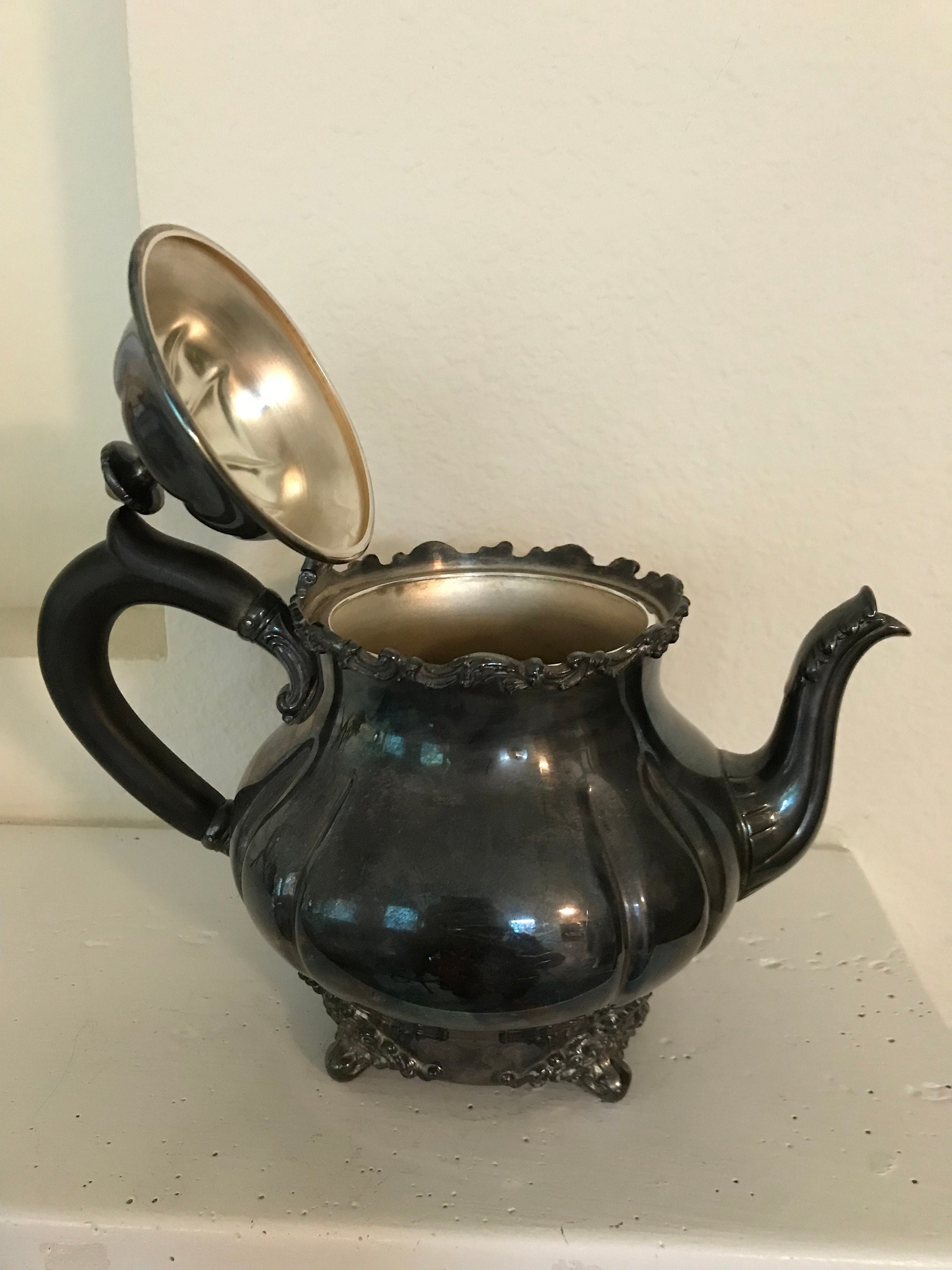 1847 Rogers Brothers Coffee Pot and Teapot on Serving Tray - Etsy