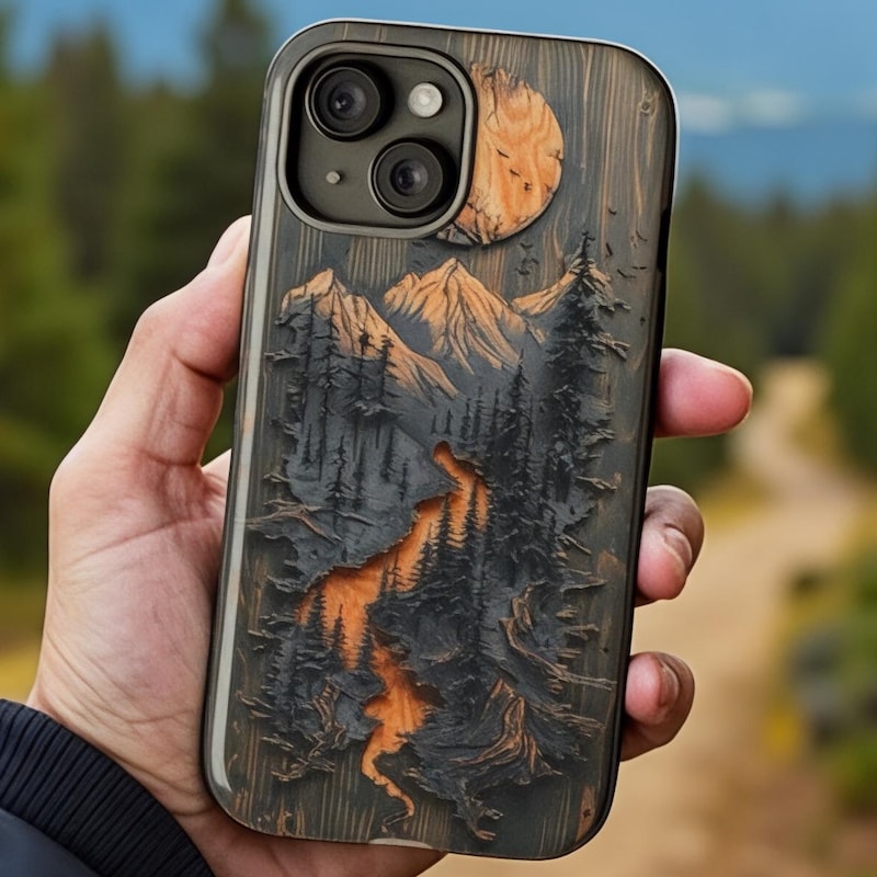 Mountain Forest Phone Cover - Etsy