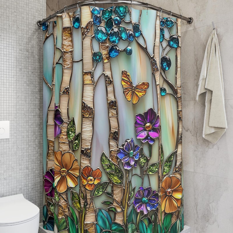Tree Shower Curtain - Etsy
