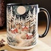 Winter Folk Art Mug Folk Art Print Winter Painting Winter Art Tea Mug ...