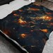 Velveteen Blanket Outer Space Blanket Meteor Shower Space Lovers Galaxy ...