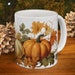 Beautiful Fall Harvest Mug Pumpkin Harvest Cup Pumpkin Theme Coffee Mug ...
