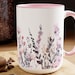 Floral Coffee Mug Botanical Flower Design Mug Flower Pattern Mug Pretty ...