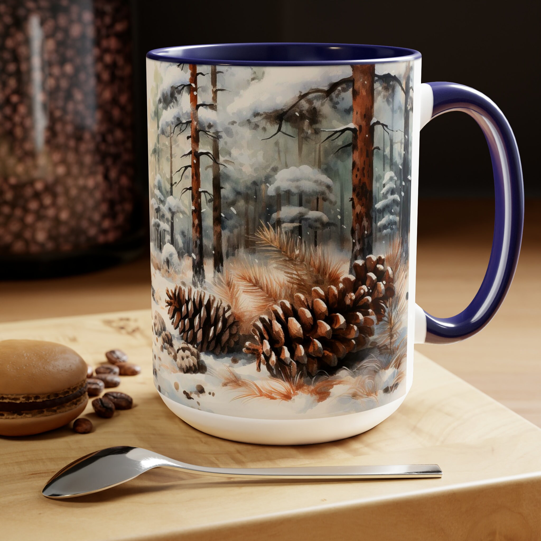 Winter Wonderland Mug Scenic Snowscape Mug Snow Covered Landscape ...