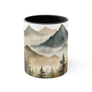 Vintage Forest Cup Retro Pine Mug Pine Tree Coffee Mug 11oz Woodland ...